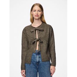 Pieces Cardigan "Pcsilly" in Braun - 40% | Gr&ouml;&szlig;e L | Damen-pullover-cardigans