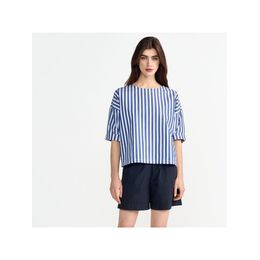 Rich & Royal Rich & Royal Bluse in Blau/ Wei&szlig; - 62% | Gr&ouml;&szlig;e 42 | Damen-blusen
