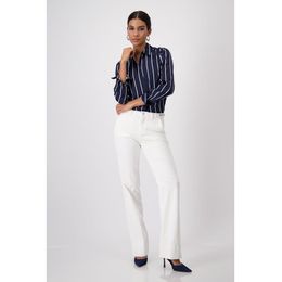 monari Bluse in Dunkelblau/ Wei&szlig; - 64% | Gr&ouml;&szlig;e 42 | Damen-blusen