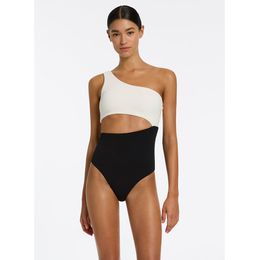 Jets Badeanzug in Schwarz/ Wei&szlig; - 50% | Gr&ouml;&szlig;e S | Damen-bademode