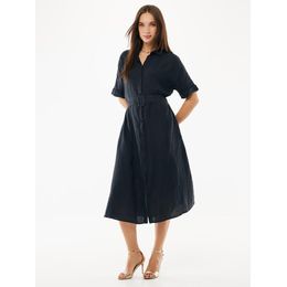 Mexx Leinen-Kleid in Schwarz - 57% | Gr&ouml;&szlig;e 40 | Damen-kleider