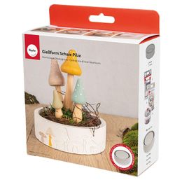 Rayher Silikon Gie&szlig;form Schale "Pilze"