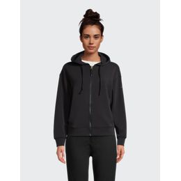 Venice Beach Damen Kapuzensweatjacke "KAPUZEN-SWEATJACKE CAYLEE"schwarz, Gr. XL, Obermaterial: 50% Polyester, 45% Modal, 5% Elasthan, Sweatjacken,