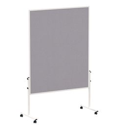 Maul Moderationstafel Maulsolid Standfu&szlig; Rollen 130 x 56 x 193.5 cm grau