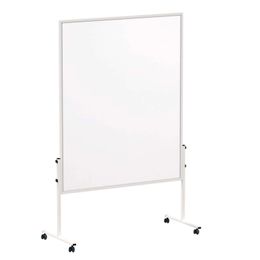 Maul Moderationstafel Maulsolid Standfu&szlig; Rollen 130 x 56 x 193.5 cm wei&szlig;