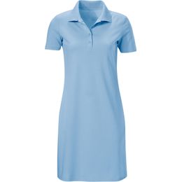Heine Witt Damen Polokleid in Pikee-Qualit&auml;t, bleu, Gr&ouml;&szlig;e 40