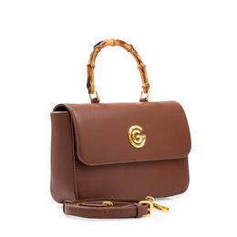 Damen Handtasche "AGATHA", GABRIELLA G BY GABRIELLA GUCCI, braun, Lederimitat, Taschen, Damen Henkeltasche, Schultertasche, Umh&auml;ngetasche mit