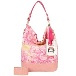 Damen Umh&auml;ngetasche "Fritzi x Frida Kahlo", Fritzi aus Preussensunny, 55% Baumwolle, 45% Polyester, gemustert, Taschen, mit Blumenprint