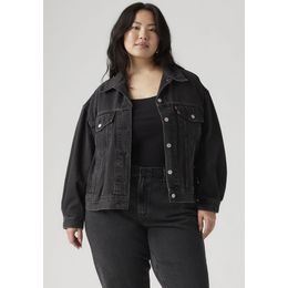 LEVI'S&reg; PLUS LEVI'S PLUS Damen Jeansjacke "TRUCKER"road less traveled, Gr. 4XL, Denim/Jeans, Obermaterial: 100% Baumwolle, Jacken, in leichter Used-Waschung