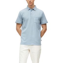 s.Oliver Herren Poloshirtmid blau, Gr. XXL, unifarben, Piqu&eacute;, Obermaterial: 58% Polyester, 40% Baumwolle, 2% Elasthan, Shirts, Sommer-Shirt mit