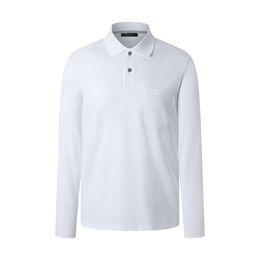 Maerz Muenchen Herren Poloshirt "Maerz Muenchen 638900 Langarm-Poloshirt Herren Bekleidung"wei&szlig;, Gr. 48, 100% Baumwolle, Shirts