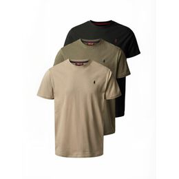 MCS Herren Kurzarmhemd "MCS T-shirt MCOhio"canteen, silbermink, tapshoe, Gr. S, Obermaterial: 100% Baumwolle, Hemden