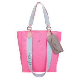 Damen Schultertasche "Izzy02", Fritzi aus Preussenneon pink, 55% Baumwolle, 45% Polyester, unifarben, Taschen, in Canvas-Qualit&auml;t