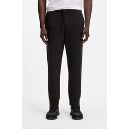 BOSS Green Herren Jerseyhose "Hadiko", schwarz, Gr. 5XL, unifarben, Jersey, Obermaterial: 95% Baumwolle, 5% Elasthan, Hosen, Regul&auml;re Passform mit