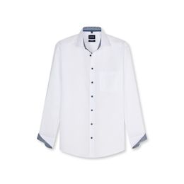 OLYMP Herren Businesshemd "OLYMP Luxor, Modern Fit, New Kent"blau, Gr. 46, 100% Baumwolle, Hemden
