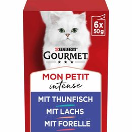 Gourmet Mon Petit Intense Fisch-Variationen Katzen-Nassfutter 6x50g