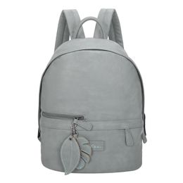 Damen Rucksack "Eco Fritzi07", Fritzi aus Preussensky, 58% Polyester, 42% Polyurethan, unifarben, Rucks&auml;cke, mit Anh&auml;nger in Bl&auml;tterform