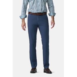 MEYER Herren Chinos "Oslo 1-5081"blau, Gr. 26, unifarben, 64% Baumwolle, 32% Lyocell, 4% Elasthan, Hosen, mit bundgewebtem Innenfutter