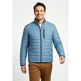 NEW CANADIAN Herren Steppjackeblau, Gr. 31, kariert, unifarben, 100% Polyester, Jacken, mit sch&uuml;tzendem Stehkragen