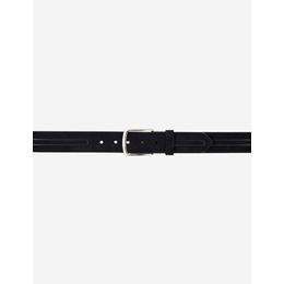 Brax Herren Lederg&uuml;rtel "Style HERRENG&Uuml;RTEL"schwarz, Gr. 125, Kunstfaser, Leder, G&uuml;rtel