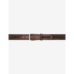 Brax Herren Lederg&uuml;rtel "Style HERRENG&Uuml;RTEL"braun, Gr. 120, Kunstfaser, Leder, G&uuml;rtel