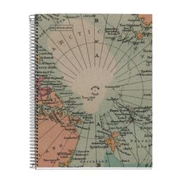 MIQUELRIUS Notizbuch Eco Design 1 A4 liniert Spiralbildung Landkarte colour mix