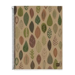 MIQUELRIUS Notizbuch Eco Design 4 A4 liniert Spiralbildung Bl&auml;tter colour mix