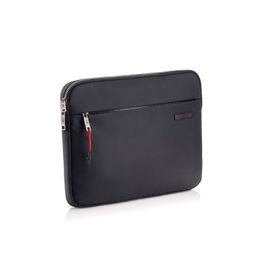 MIQUELRIUS Laptop-Schutzh&uuml;lle 13-14 Zoll (25x34cm) - Schwarz, Wasserabweisend, 2 F&auml;cher, Gepolstert mit Fleece-Innenfutter