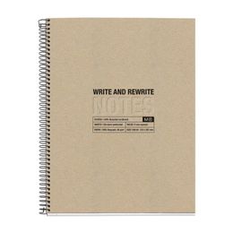 MIQUELRIUS Notizbuch Eco Design 4 A4 kariert Spiralbildung beige schwarz