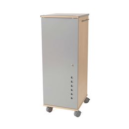 Rocada Mobiler Arbeitsplatz 47 x 120 x 50 cm grau buche