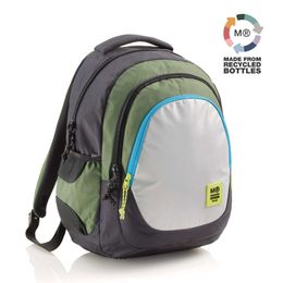 MIQUELRIUS Rucksack Berlin grau gr&uuml;n blau 30 l 42 x 31 x 6 cm