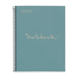 MIQUELRIUS Notizbuch Eco Emotions 1 A4 liniert Spiralbildung blau