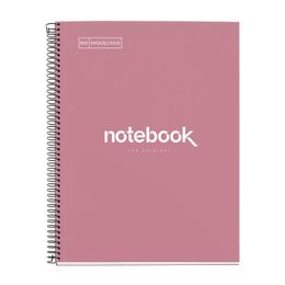 MIQUELRIUS Notizbuch Emotions 1 A4 kariert Spiralbildung rosa