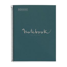 MIQUELRIUS Notizbuch Eco Emotions 1 A4 liniert Spiralbildung blau