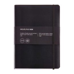 MIQUELRIUS Notizbuch Leather 1839 15,2 x 21 cm blanco Gebunden schwarz