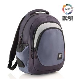 MIQUELRIUS Berlin Rucksack 42x31x6cm 30L - Nachhaltiger Laptop-Rucksack aus 100% recyceltem Polyester mit USB-Anschluss, 5 F&auml;chern, wasserabweisend...