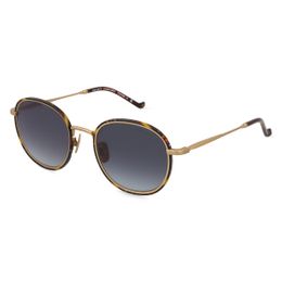 Hackett 933 | Herren-Sonnenbrille | Fassung: Vollrand, Rund, Titan, Braun | Glasfarbe: Blau Verlaufend