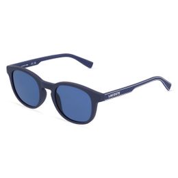 Lacoste Kids L3644S | Kinder-Sonnenbrille | Fassung: Vollrand, Panto, Kunststoff, Blau Matt | Glasfarbe: Blau