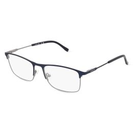Lacoste L2252 Brille Unisex | Fassung: Vollrand, Quadratisch, Blau Silber