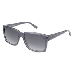 Marc O'Polo Eyewear 506224 | Herren-Sonnenbrille | Fassung: Vollrand, Quadratisch, Kunststoff, Blau Transparent | Glasfarbe: Grau