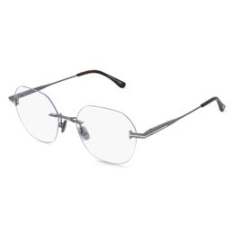 Tom Ford FT6126-B Brille Herren | Fassung: Randlos, Geometrisch, Grau Gl&auml;nzend