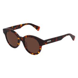 Kenzo KZ40160I | Unisex-Sonnenbrille | Fassung: Vollrand, Panto, Kunststoff, Havanna Gl&auml;nzend | Glasfarbe: Braun