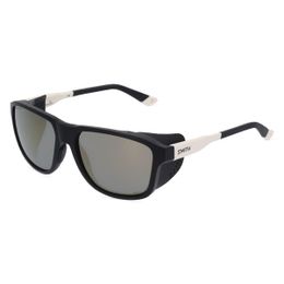 Smith EMBARK | Herren-Sonnenbrille | Fassung: Vollrand, Eckig, Kunststoff, Schwarz Matt | Glasfarbe: Gelb