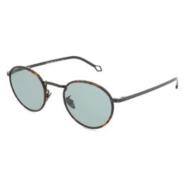 Giorgio Armani AR6163J | Herren-Sonnenbrille | Fassung: Vollrand, Rund, Metall, Schwarz Matt | Glasfarbe: Grau