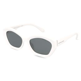 Michael Kors 0MK2209U BEL AIR | Damen-Sonnenbrille | Fassung: Vollrand, Quadratisch, Acetat Spritzguss, Wei&szlig; | Glasfarbe: Grau