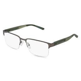 Emporio Armani AX1075 Brille Herren | Fassung: Halbrand, Eckig, Gun Matt