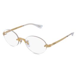 Ray-Ban RX3929V Brille Unisex | Fassung: Randlos, Eckig, Gold