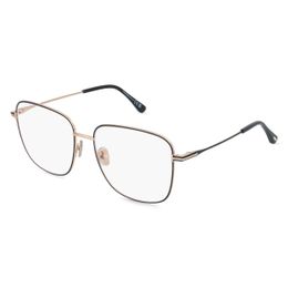 Tom Ford FT6136-B Brille Damen | Fassung: Vollrand, Quadratisch, Schwarz Gl&auml;nzend