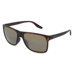 Maui Jim H603 Pailolo | Herren-Sonnenbrille | Fassung: Vollrand, Quadratisch, Kunststoff, Havanna | Glasfarbe: Braun
