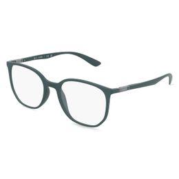 Ray-Ban RX7397 Brille Unisex | Fassung: Vollrand, Geometrisch, Beige Gr&uuml;n